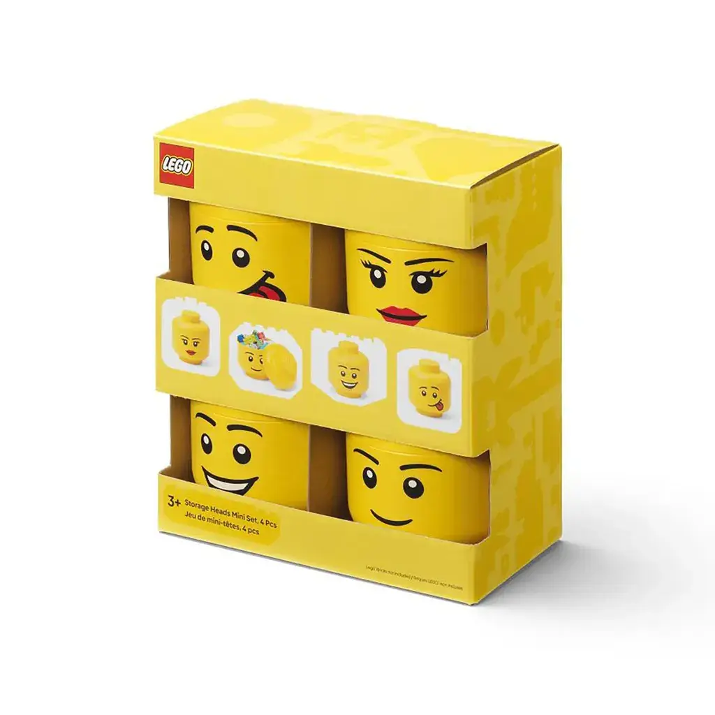 Lego Glave za odlaganje Mini, 4 komada, Žute