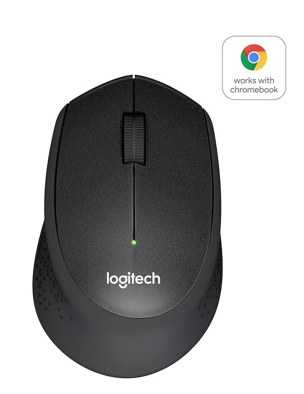 Logitech M330 SILENT PLUS Miš, Bežična RF, Mehanička, 1000 DPI, Crni
