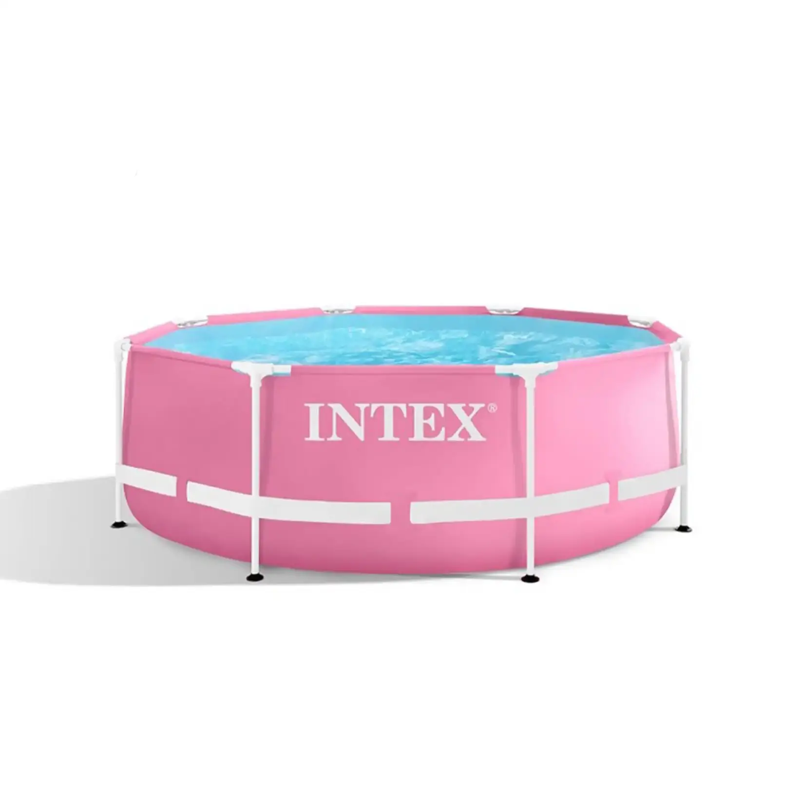 INTEX Pink Bazen 2.44m × 76 cm METAL FRAME
