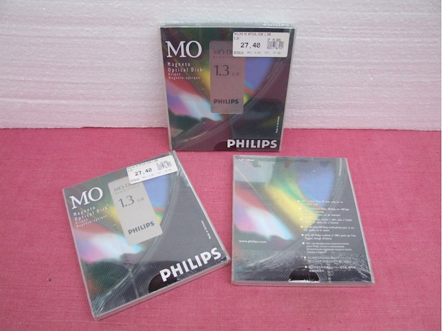 Philips Magneto Optical Disc 1.4GB MO-Disk 5.25` NOVO!