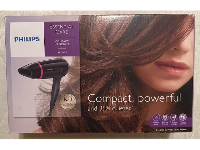 Fen Philips Essential Care Compact Hairdryer 1600W