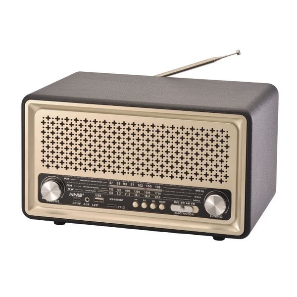 RETRO RADIO NS-6690BT/B 4in1 BT+MP3+AUX+RADIO
