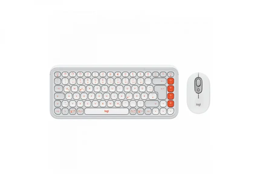 Tastatura + miš Logitech POP Icon Combo Wireless US White