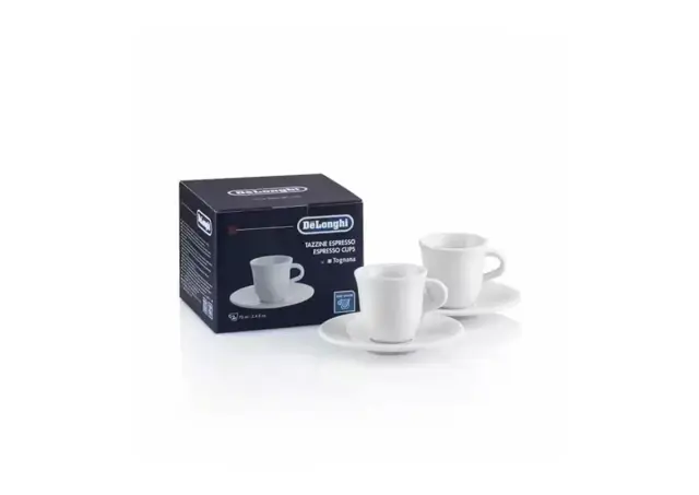 DeLonghi Set šolja za espresso DLSC308, 2 komada, Bele