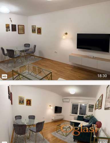 Namešten dvosoban stan-Banatić 57m2-550e