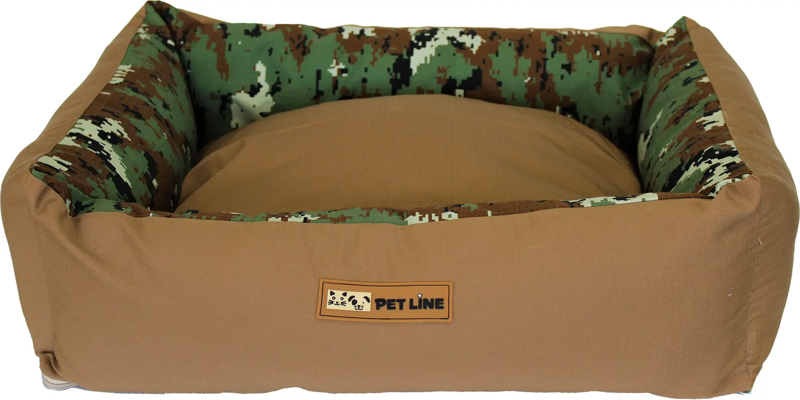 Pet Line Krevet za pse, 80x60cm, Braon-maskirni