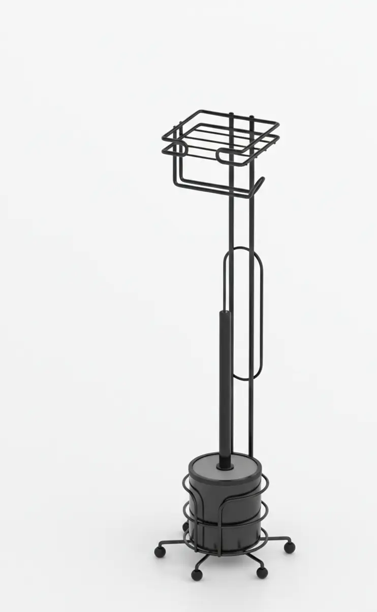 Apex Držač toalet papira sa wc četkom MG096, Crni