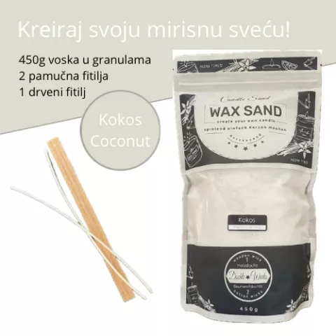 Mirisni vosak u granulama 450g - Kokos