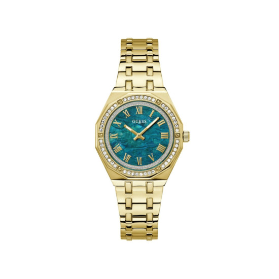 GUESS GW0770L2 ženski sat Desire Green Mother Of Pearl Dial Gold Tone 36mm