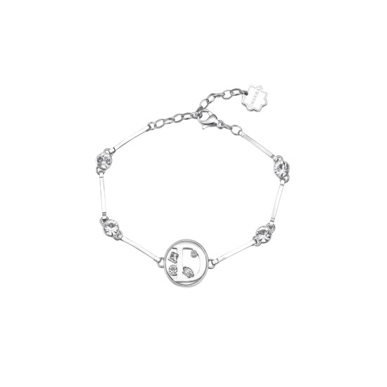 Brosway Chakra BHKB052 narukvica Alfabet D Silver Stainless Steel Swarovski Crystal-Slovo D
