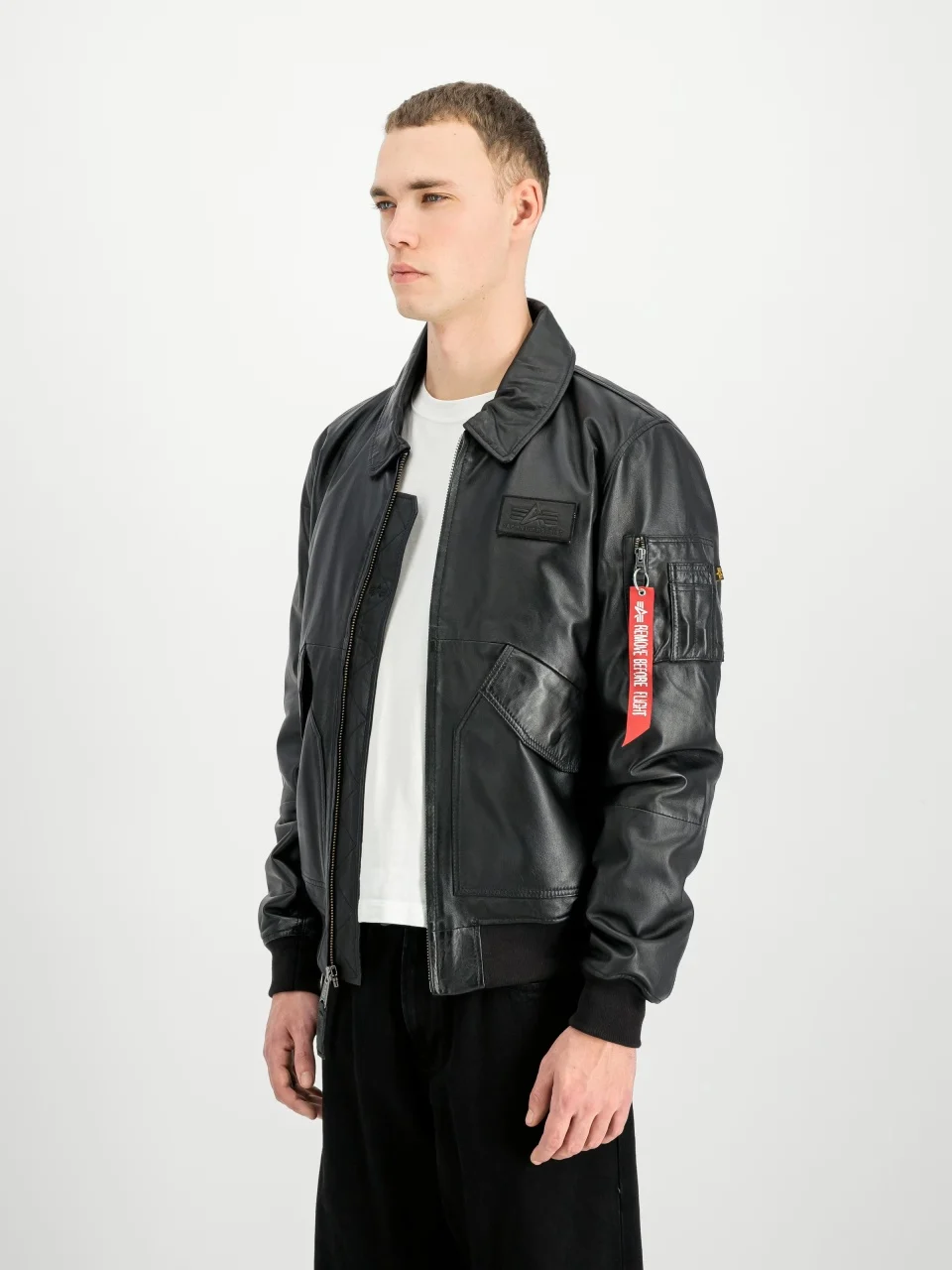 ALPHA INDUSTRIES CWU45/P KOŽNA JAKNA
