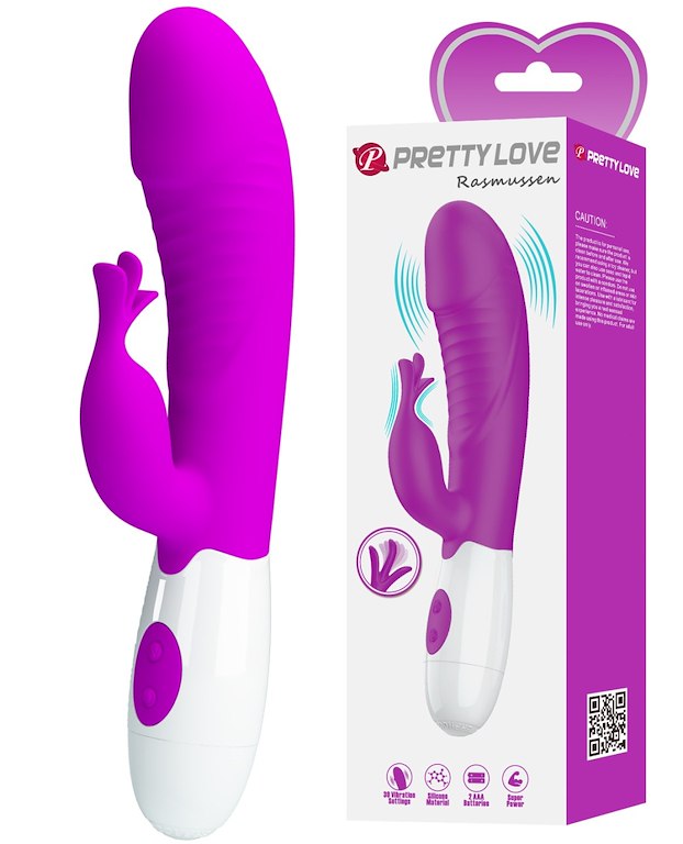 Silikonski Zeka vibrator | Rasmussen Rabbit Pink
