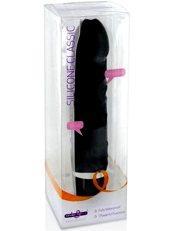 Silikonski vibrator | Classic Plus Black