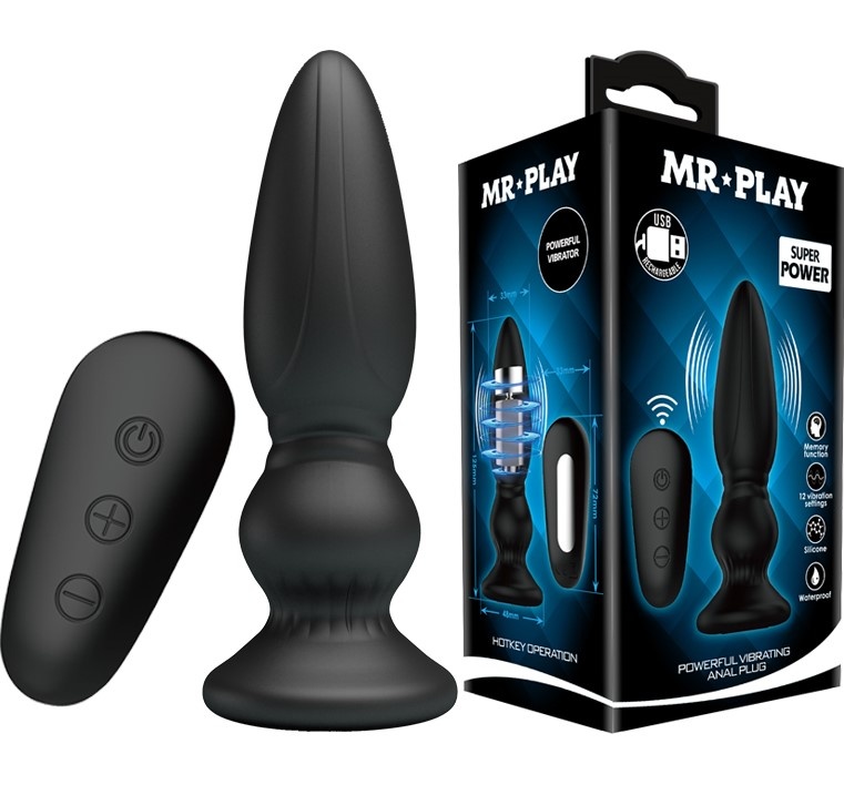 Analni punjivi vibrator na daljinski | Mr. Play Super Power I