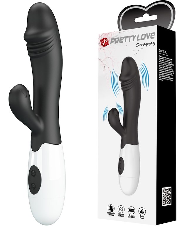 Silikonski vibrator | Snappy Black