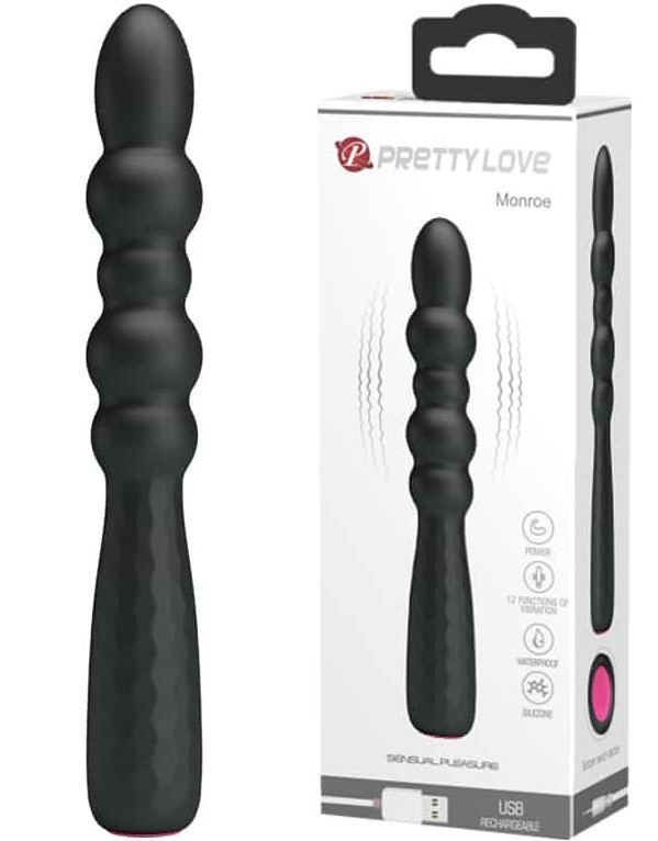 Analni silikonski vibrator | Monroe Black