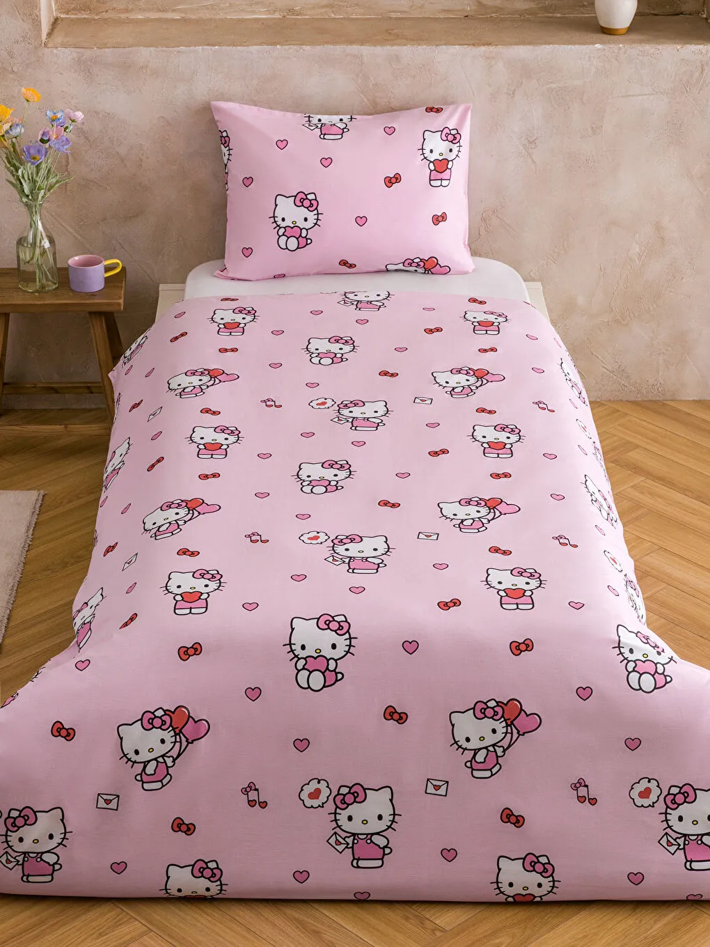 LCW HOME Hello Kitty Štampana Navlaka Za Jorgan Za Devojke
