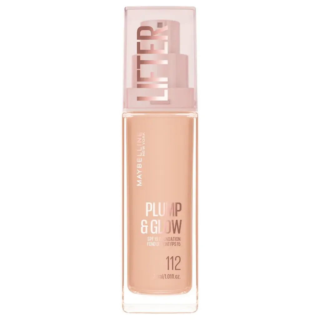 Maybelline Tečni puder Lifter Plump & Glow, 112