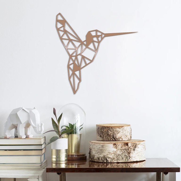 Wallity Zidna dekoracija Bird, 44x44 cm, 1.5 mm, Bakarne boje