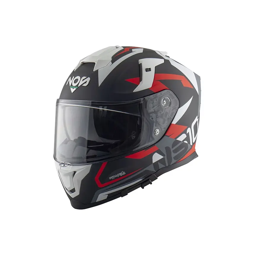 CASCO NOS NS-10 SPLINTER RED MATT L
