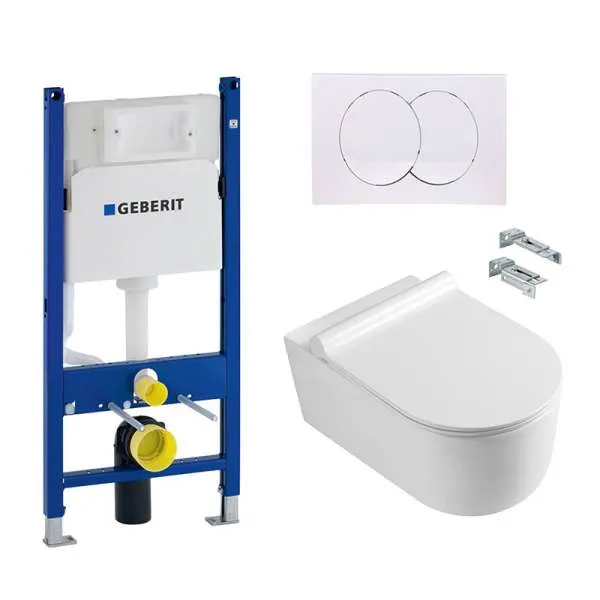 Geberit Havana Bela WC šolja Vodokotlić set 4 u 1