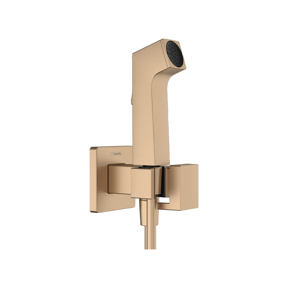 Hansgrohe EcoSmart E higijenski tuš za toplu vodu sa držačem za tuš i tuš crevom Brushed Bronze 29233140