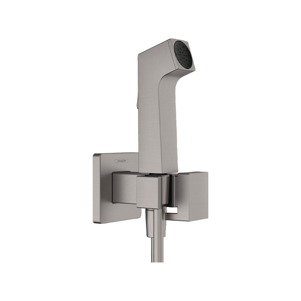 Hansgrohe EcoSmart E higijenski tuš za toplu vodu sa držačem za tuš i tuš crevom Brushed Black Chrome 29233340