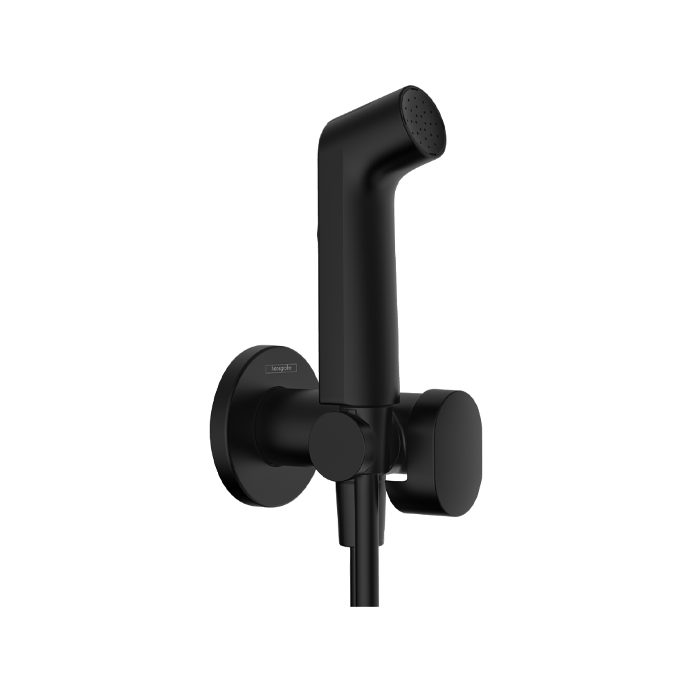 Hansgrohe EcoSmart higijenski tuš za toplu vodu sa držačem za tuš i tuš crevom Matt Black 29232670