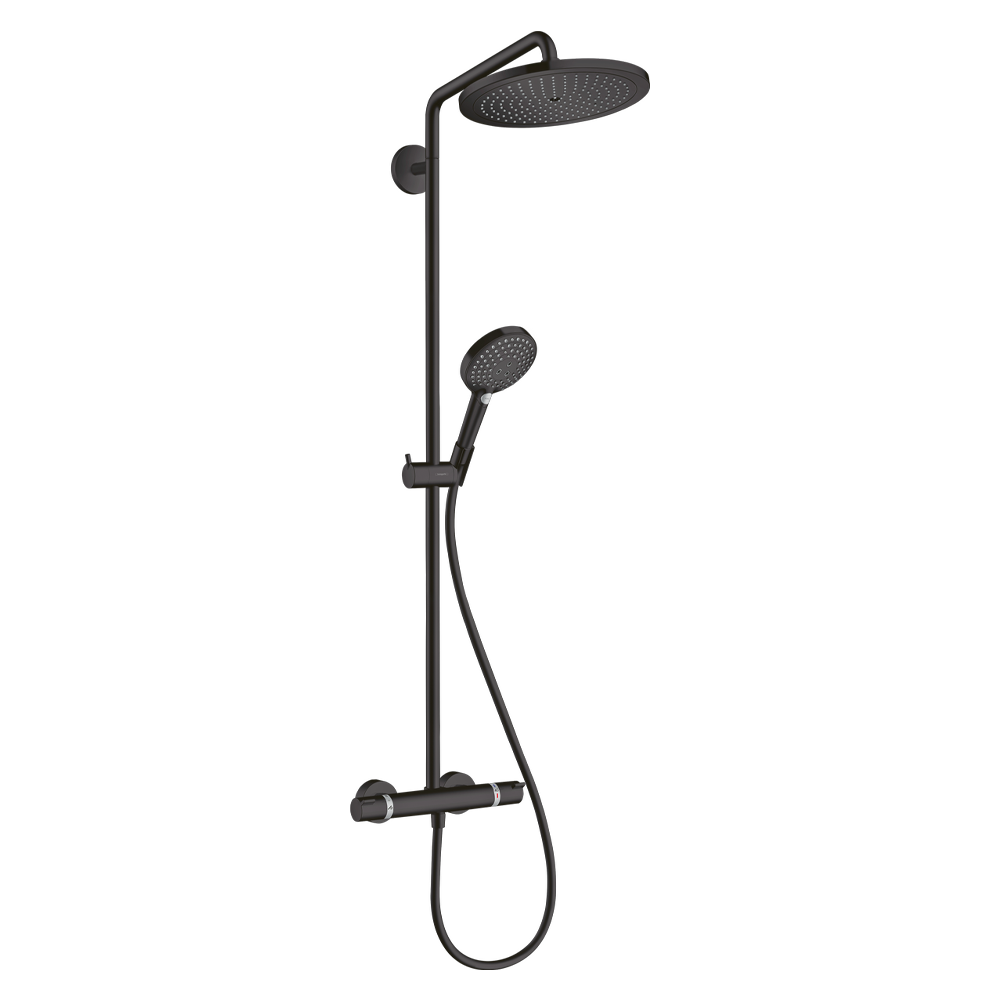 Hansgrohe Croma Select S Showerpipe 280 termostatski usponski tuš Matt Black 26890670