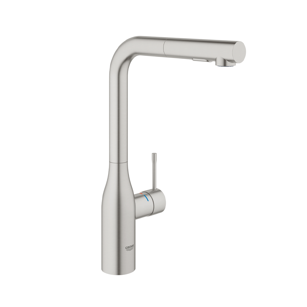 Grohe Essence baterija za sudoperu sa izvlačnim tušem supersteel 30504DC0