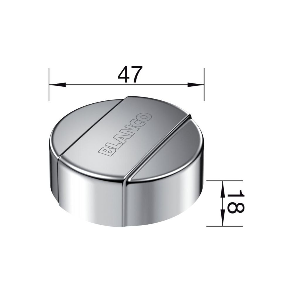 Blanco dugme za daljinski podizač čepa inox 119293