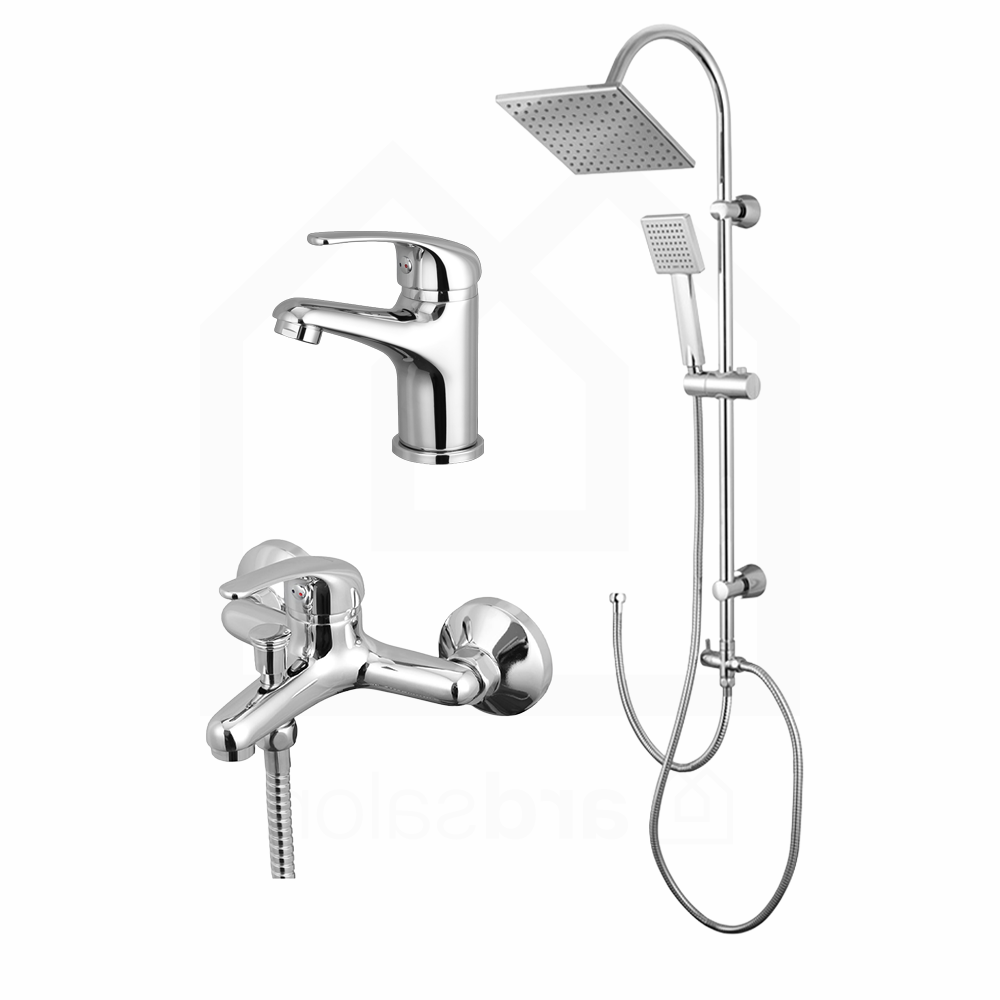 Kerasan Set Algo UNO sa kvadratnim usponskim tušem