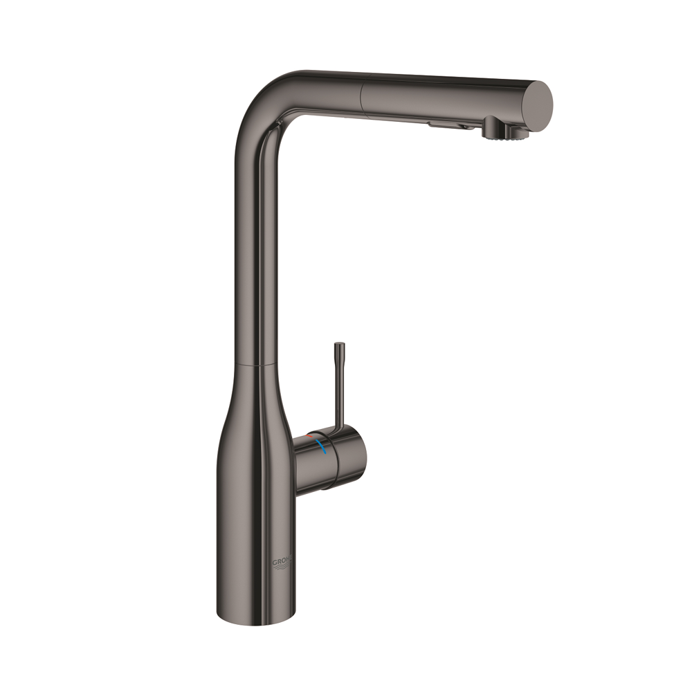 Grohe Essence baterija za sudoperu sa izvlačnim tušem Anthracite – Hard Graphite 30504A00