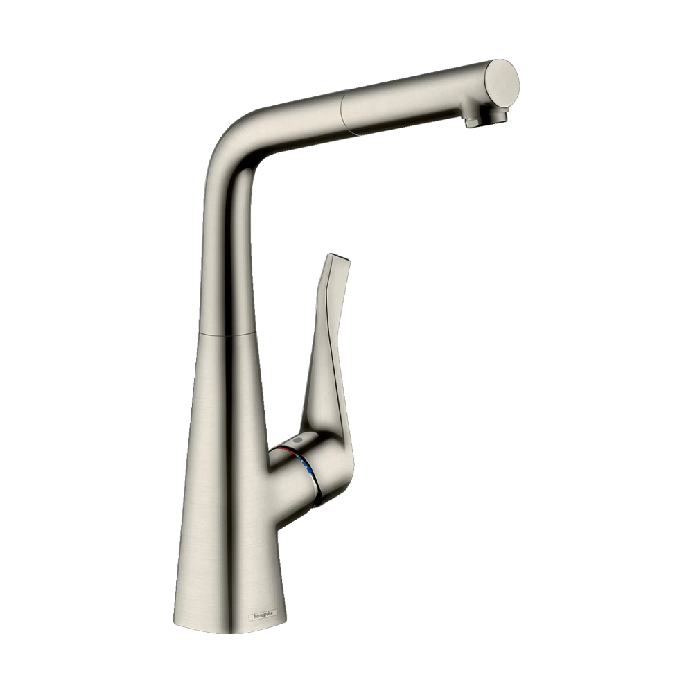 Hansgrohe Metris M71 slavina za sudoperu sa izvlačnim tušem stainless steel 14821800