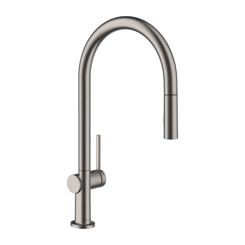 Hansgrohe Talis M54 210 slavina za sudoperu sa izvlačnim tušem Brushed Black Chrome 72800340