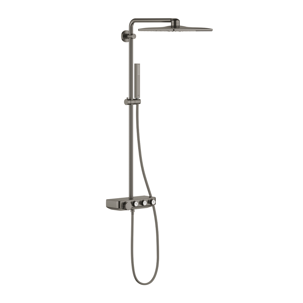 Grohe Euphoria Smartcontrol Sistem 310 Cube Duo termostatski tuš sistem brushed hard graphite 26508AL0