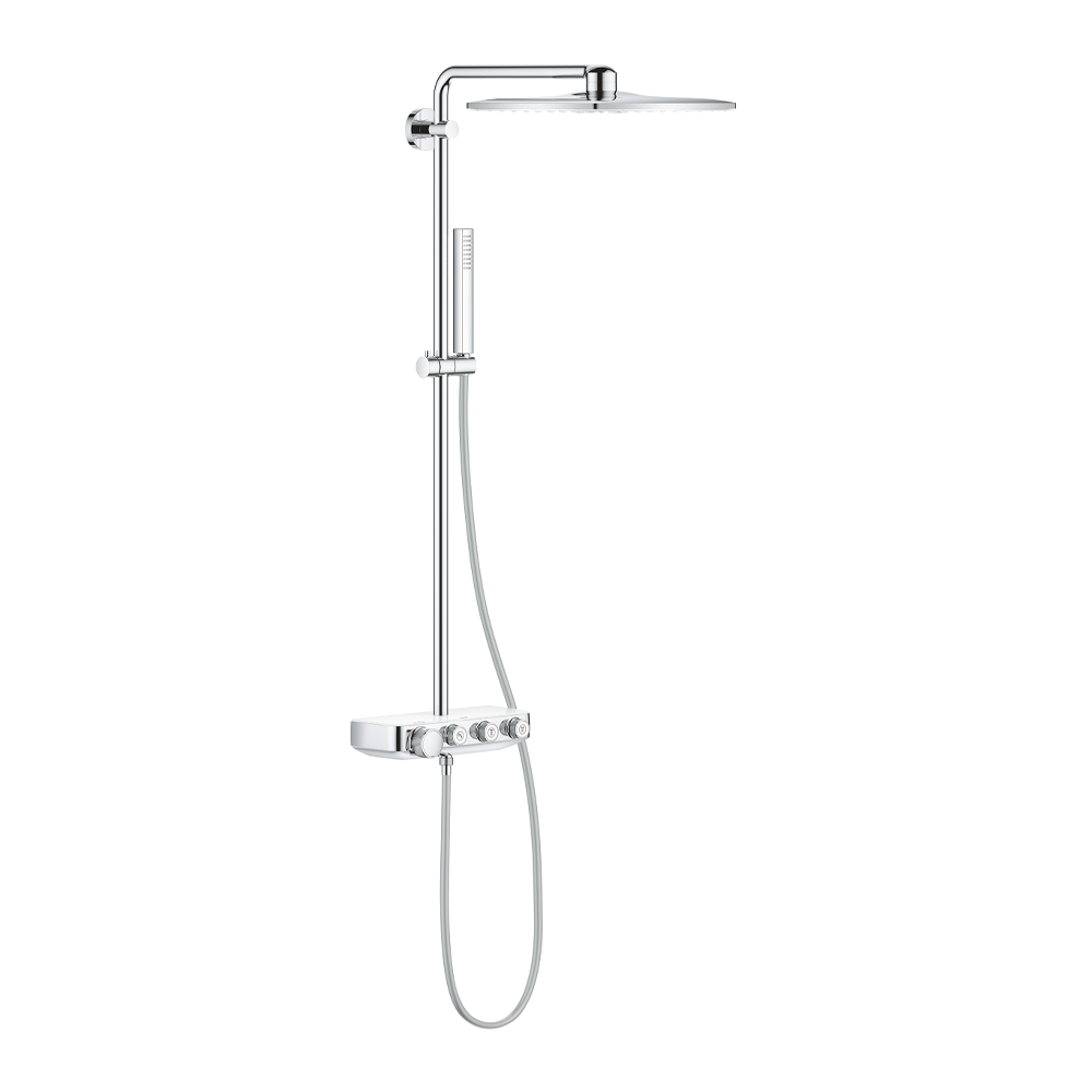 Grohe Euphoria Smartcontrol Sistem 310 Cube Duo termostatski tuš sistem moon white/chrome 26508LS0