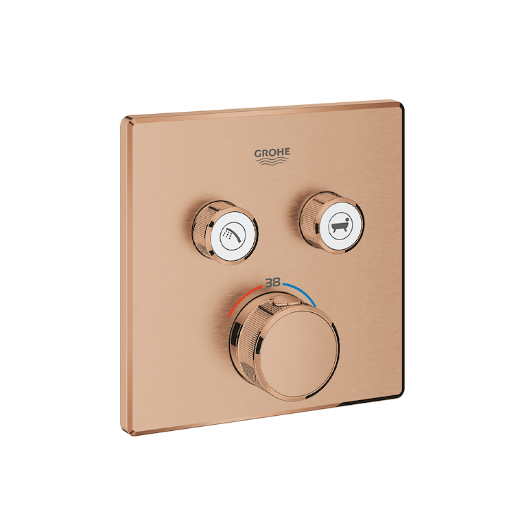 Grohe Grohtherm Smartcontrol termostat za skrivenu ugradnju sa dva izlaza warm sunset brushed 29124DL0