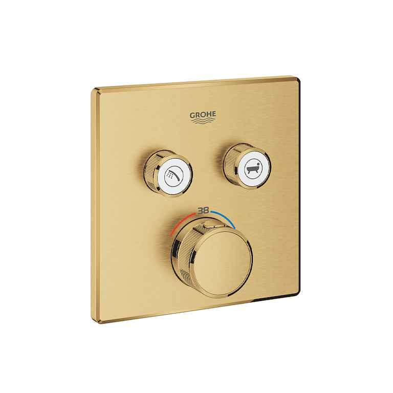 Grohe Grohtherm Smartcontrol termostat za skrivenu ugradnju sa dva izlaza cool sunrise brushed 29124GN0