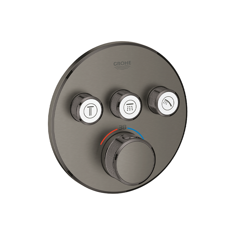 Grohe Grohtherm Smartcontrol termostatski mešač sa tri izlaza brushed hard graphite 29121AL0