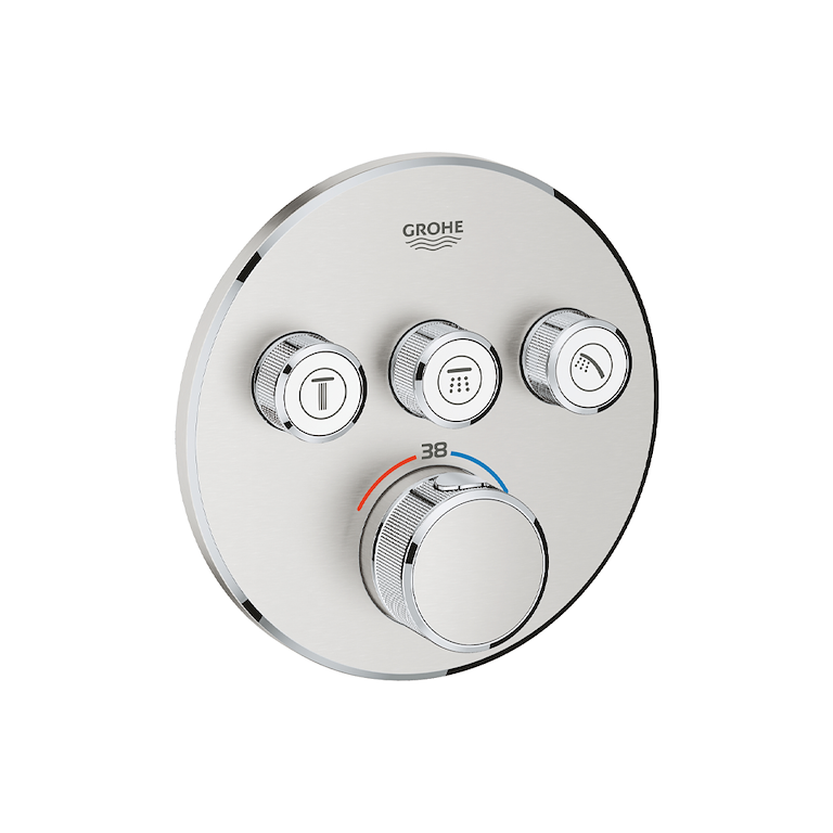 Grohe Grohtherm Smartcontrol termostatski mešač sa tri izlaza supersteel 29121DC0