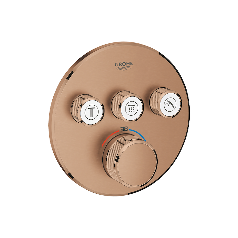 Grohe Grohtherm Smartcontrol termostatski mešač sa tri izlaza warm sunset brushed 29121DL0