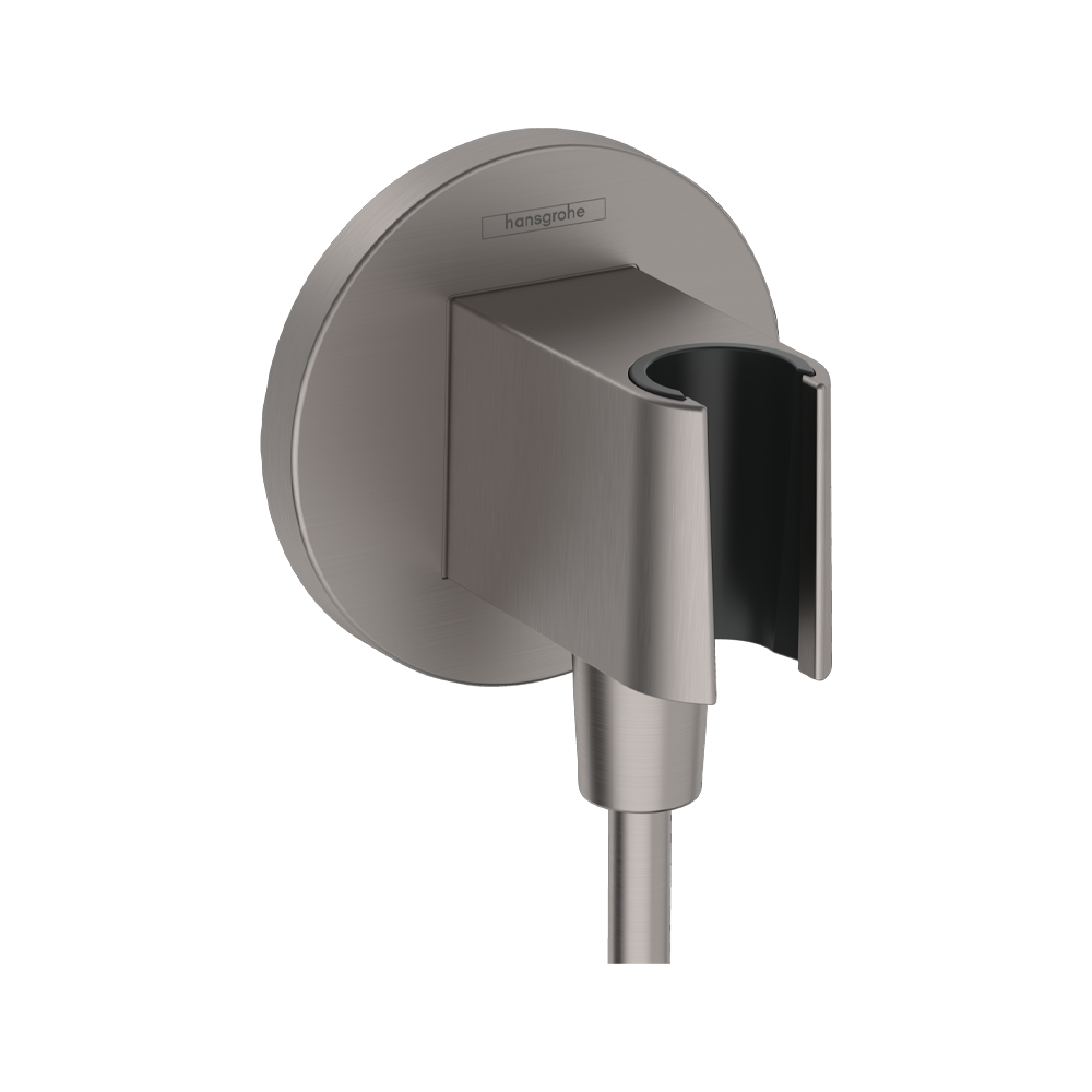Hansgrohe Fixfit S priključak za tuš crevo sa držačem za tuš Brushed Black Chrome 26888340