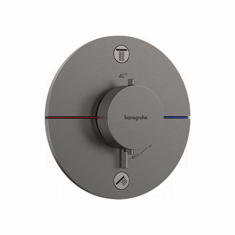 Hansgrohe ShowerSelect Comfort E mešač termostatski za skrivenu ugradnju 2 funkcije Brushed Black Chrome 15554340