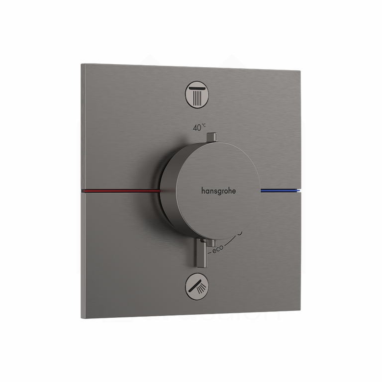 Hansgrohe ShowerSelect Comfort E mešač termostatski za skrivenu ugradnju 2 funkcije Brushed Black Chrome 15572340