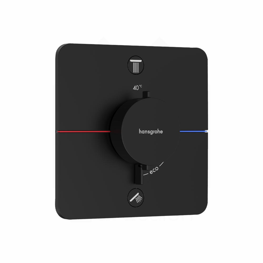 Hansgrohe ShowerSelect Comfort Q mešač termostatski za skrivenu ugradnju 2 funkcije Matt Black 15583670