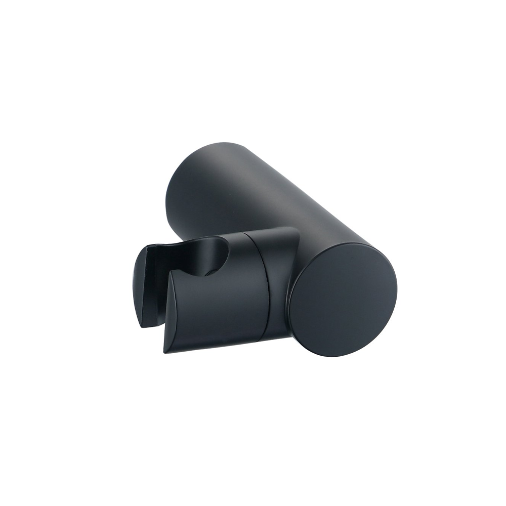 Herz Round Black zidni držač za tuš 12219B