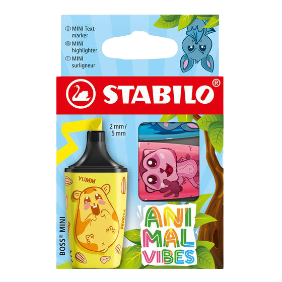 STABILO BOSS ORIGINAL Mini Animal Vibes Edition 1/3