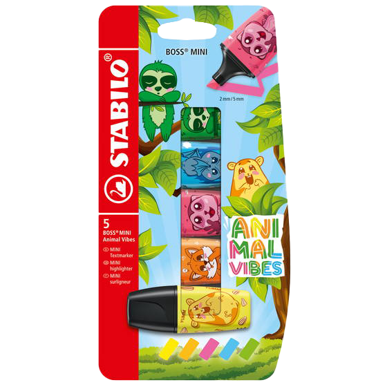 STABILO BOSS ORIGINAL Mini Animal Vibes Edition 1/5