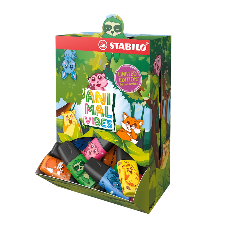 STABILO BOSS ORIGINAL Mini Animal Vibes Edition Dispaly 1/50